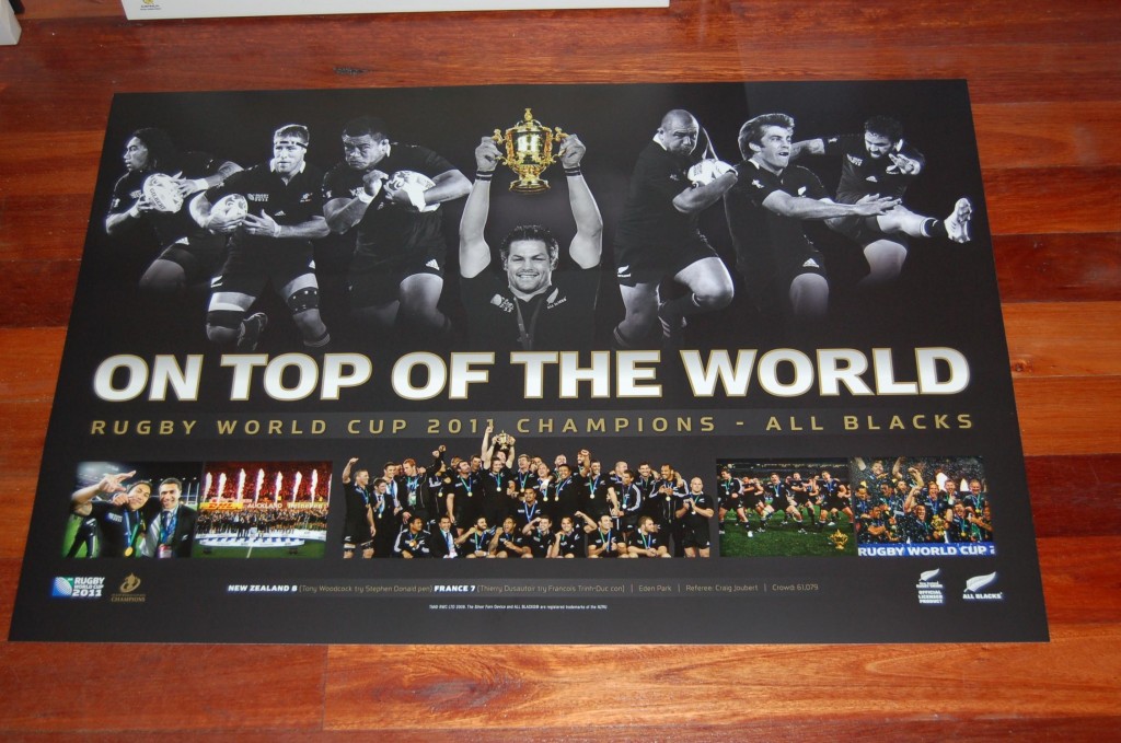 All Blacks 2011 World Cup Champions - Pro Sports Memorabilia