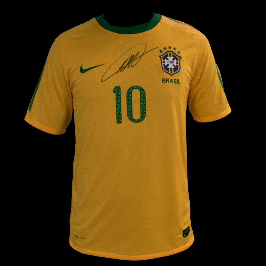 Kaka signed and framed Brazil shirt - Pro Sports Memorabilia