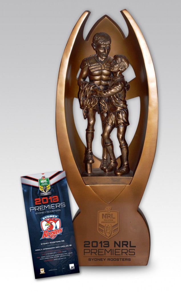 Roosters NRL trophy large format - Pro Sports Memorabilia