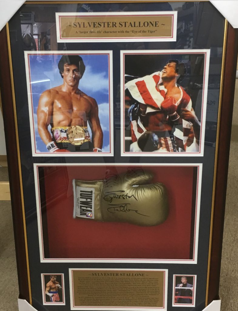 Sylvester Stallone "Rocky" personally signed and framed boxing glove ...