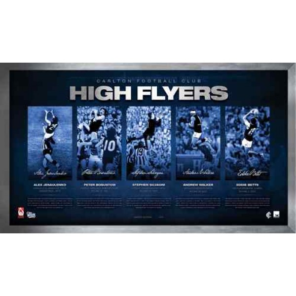 Carlton Blues - High Flyers Signed Limited Edition Lithograph - Pro ...
