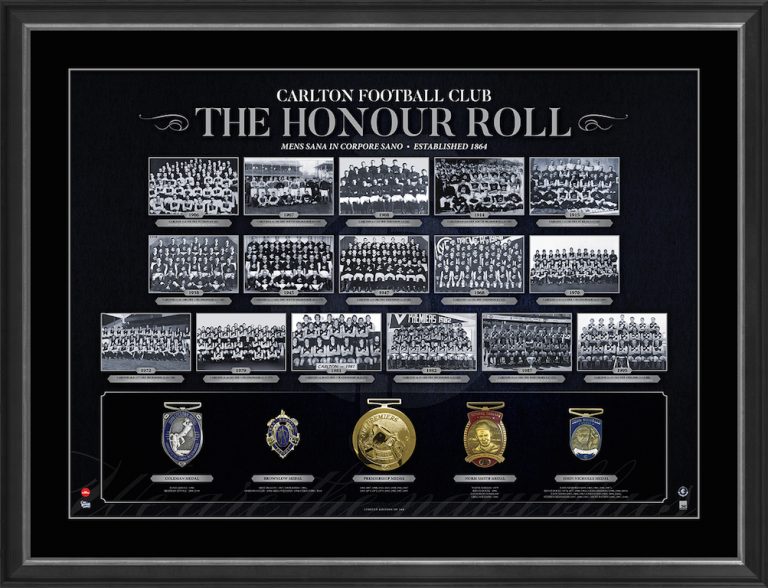 The Honour Roll - Carlton Blues Football Club - Pro Sports Memorabilia
